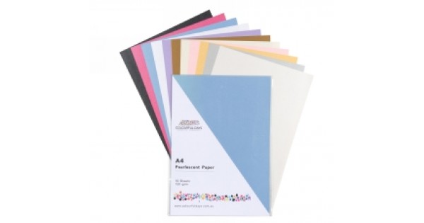 PAPER COLOURFUL DAYS A4 PEARLESCENT 120GSM VIOLET 10'S