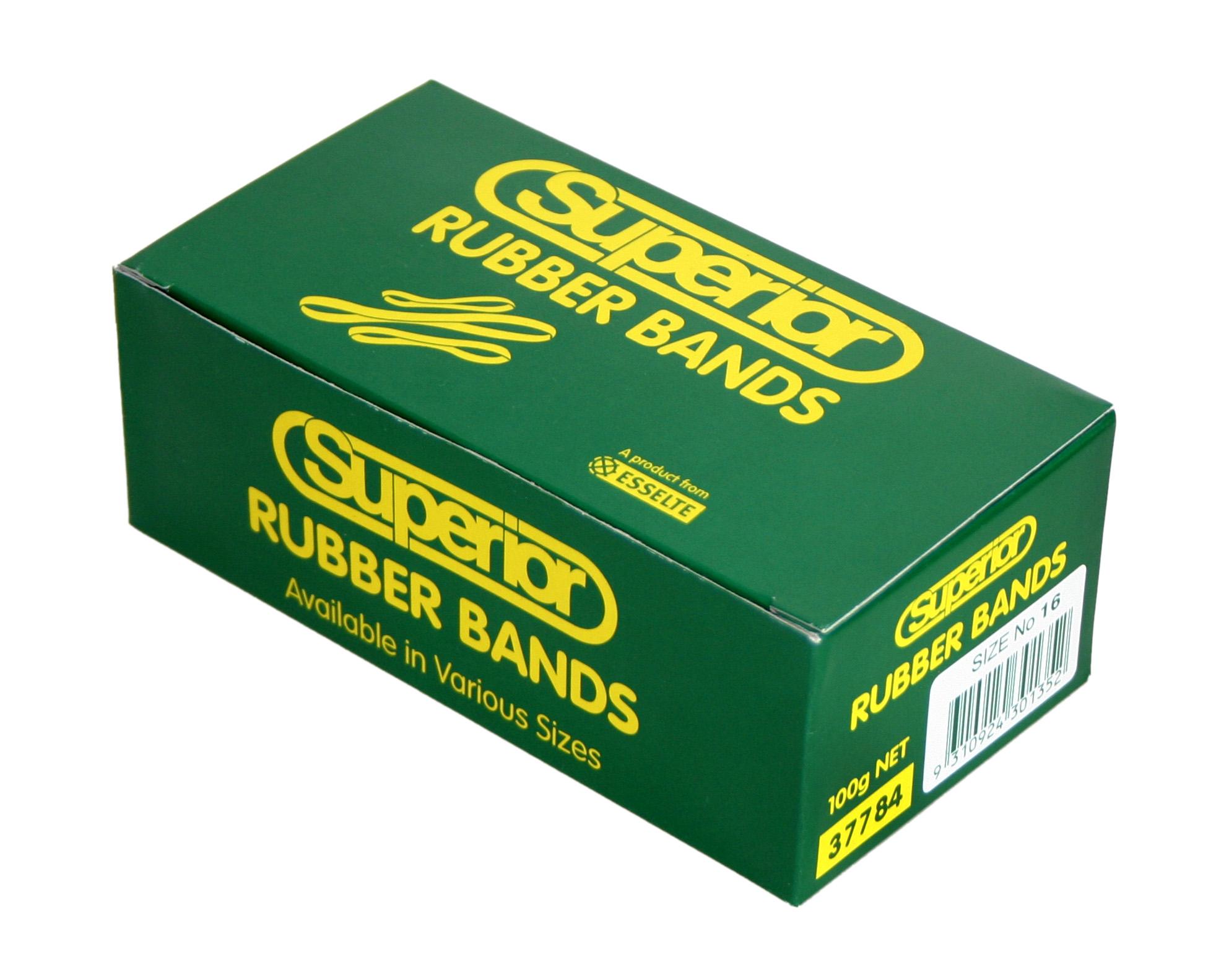 Rubber bands superior 100gm box no.18 (37790)