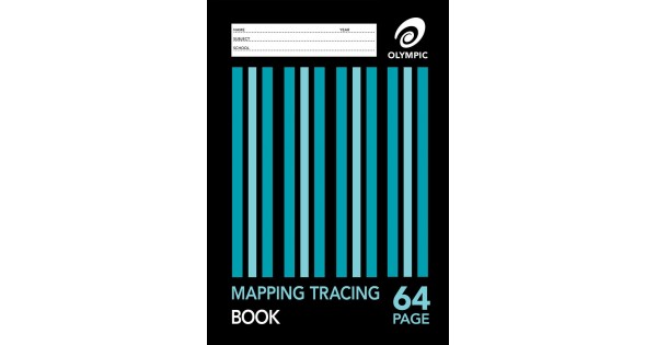 Mapping & tracing book olympic a4 64pg pk 20