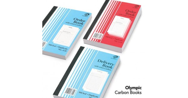 Olympic No.602 Carbon Book Carbon Duplicate Pack of 5