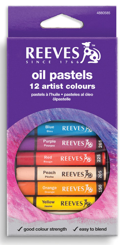 Crayons reeves oil pastels 12's