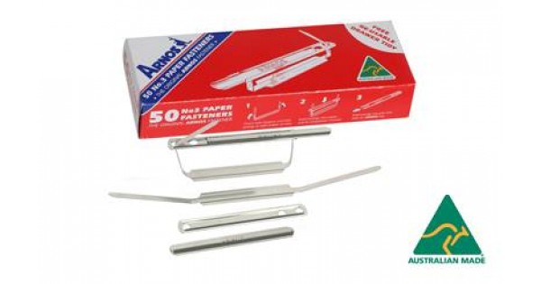 Fasteners metal arnos no 3 prongs only pk50