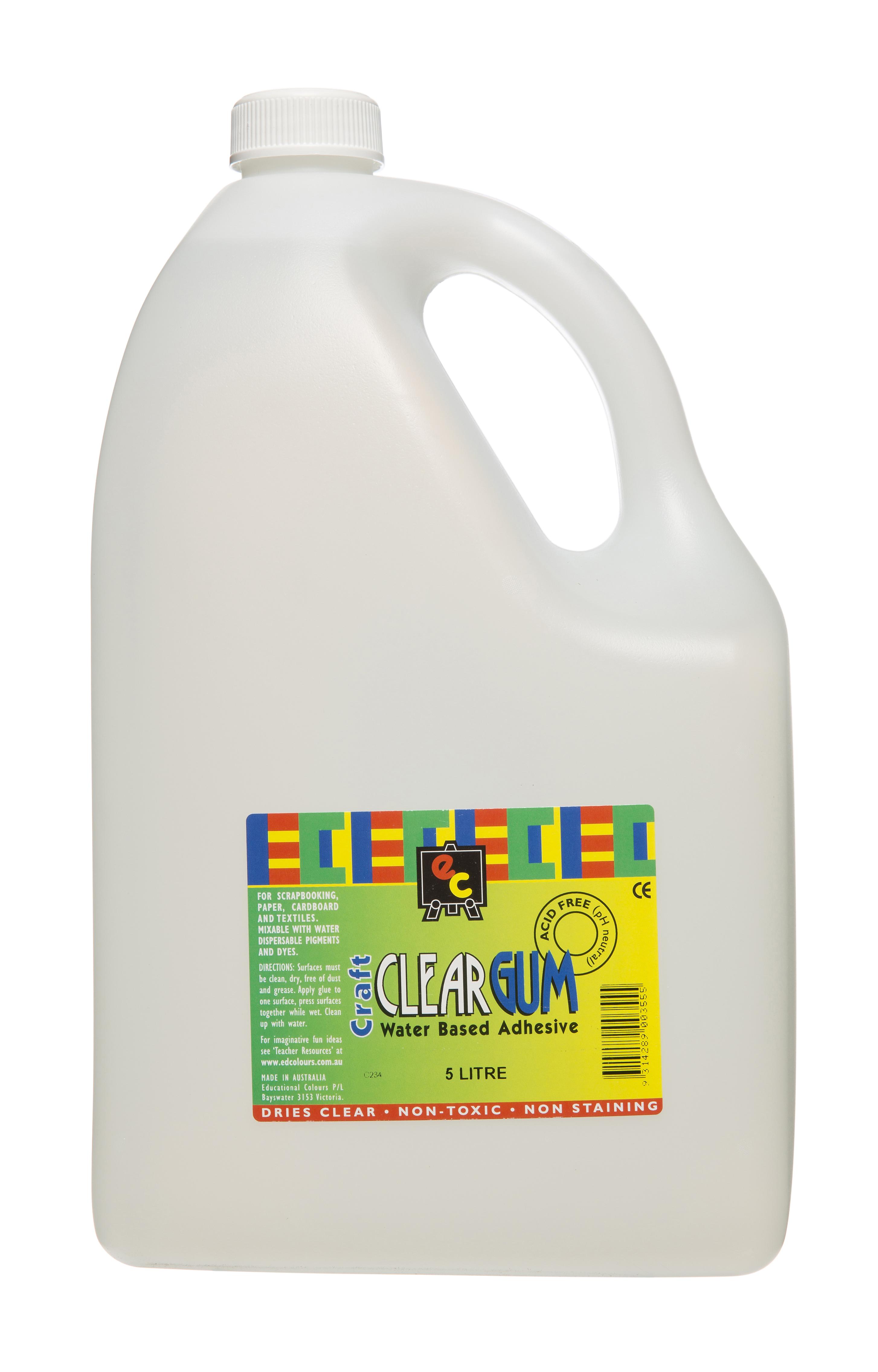 Glue craft ec clear gum water based 5l