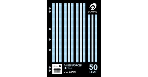 Refill reinforced a4 50s 5mm graph