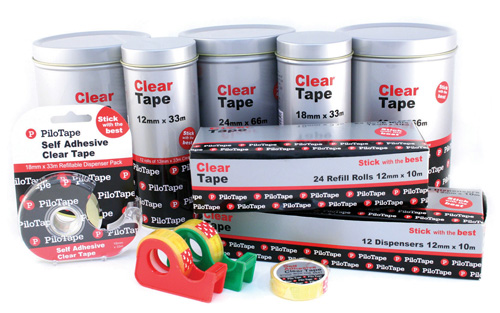 18mmx33m Tin of 8 Tape transparent pilotape