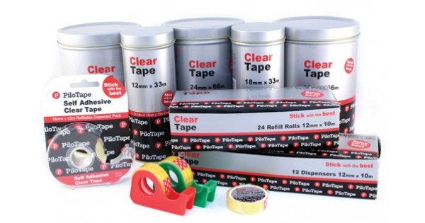 18mmx66m Tin of 8 Tape transparent pilotape