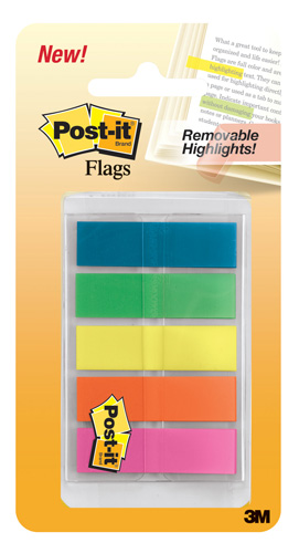 Post- it flags 683-hf5 25mm transparent 5 cols