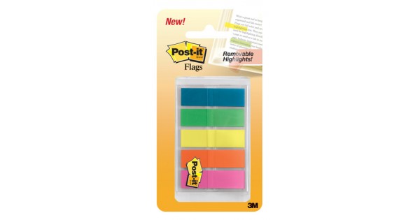 Post- it flags 683-hf5 25mm transparent 5 cols