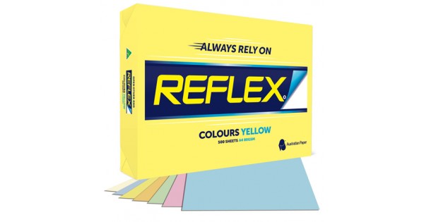 Copy paper reflex a4 tints yellow pk500