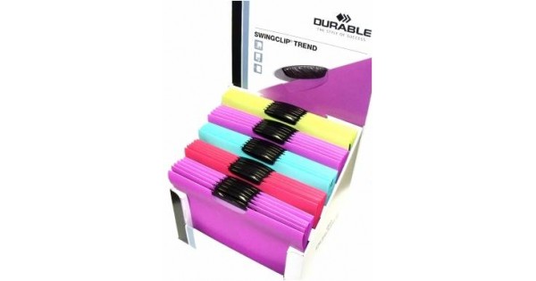 File durable a4 swingclip trend 4 asst colours