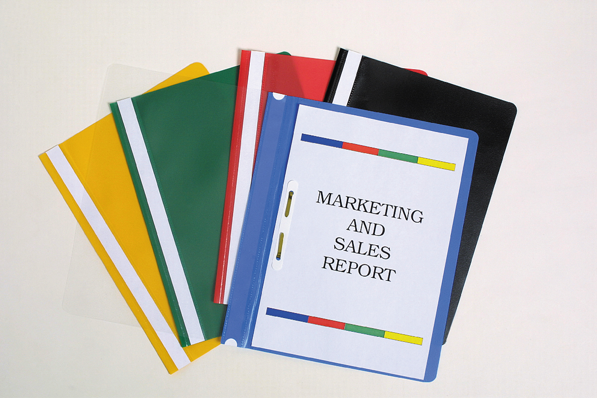 Flat File A4 Red Clear Front