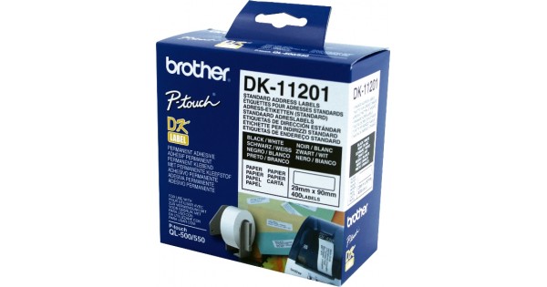 Label brother dk11201 white address 29 x 90mm 400 per roll