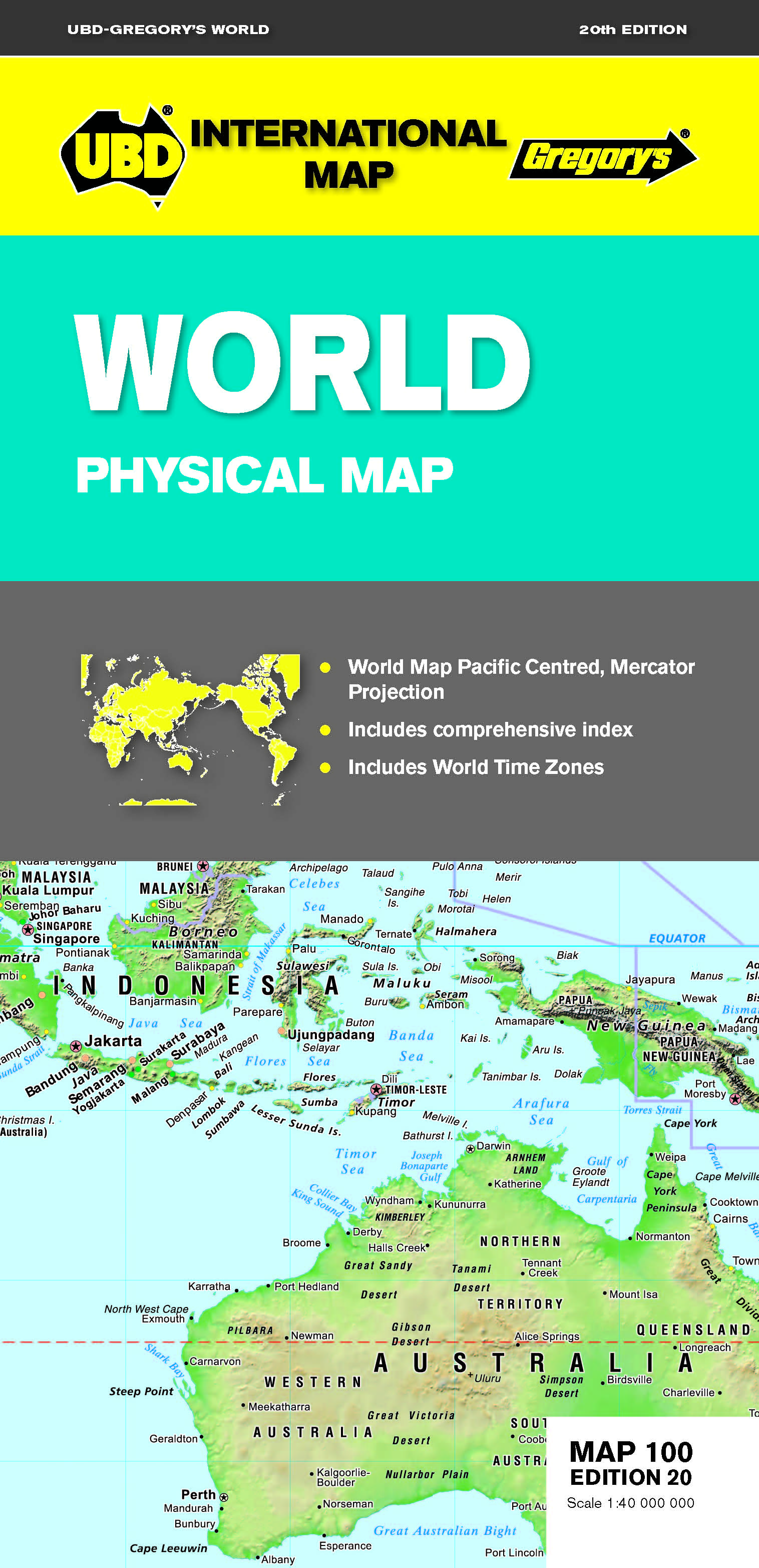 Map ubd/gre world 100 20th