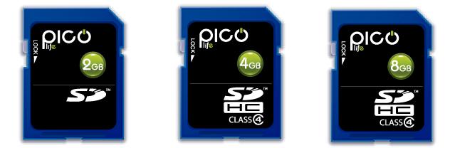 Memory card pico sdhc secure digital 4gb