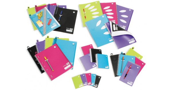 Note book marbig a4 colourhide spiral 120pg