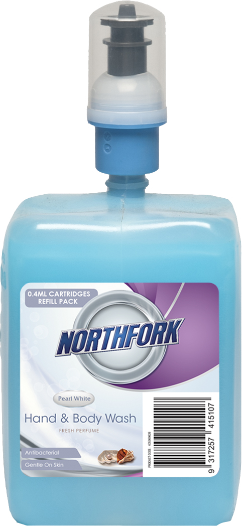 Liquid hand wash northfork 1.4l refill pack pearl blue