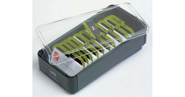 Business card case marbig 400 cap