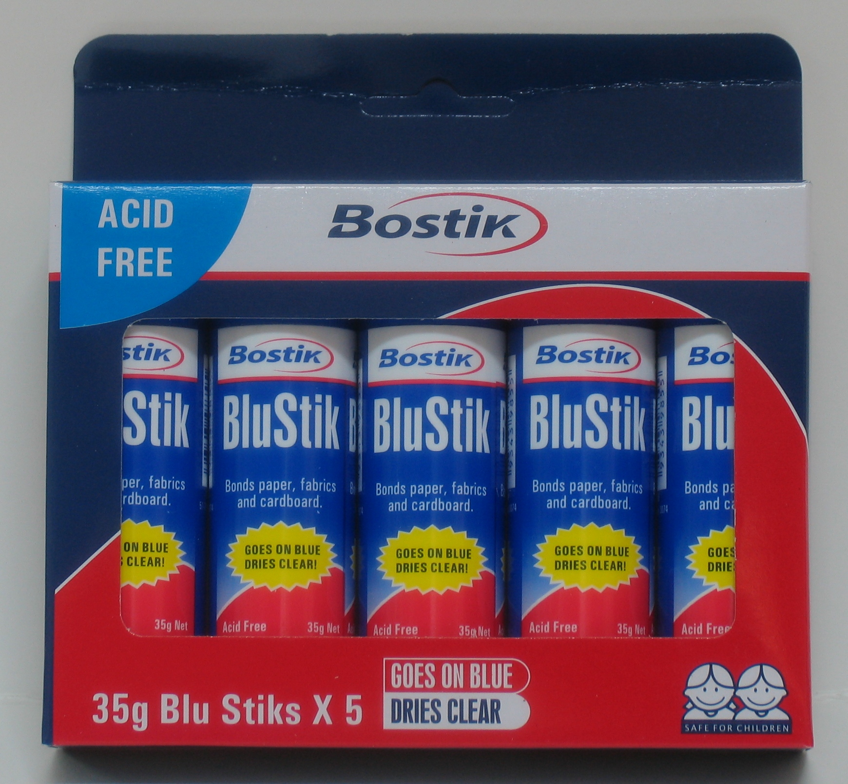 Glue bostik blu stick multi pack 35g pk5