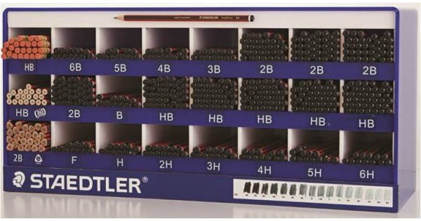Pencil tradition graphite pencil acrylic counter display